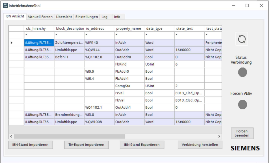 Siemens TIA Portal Commissioning Tool - Michael Zeising